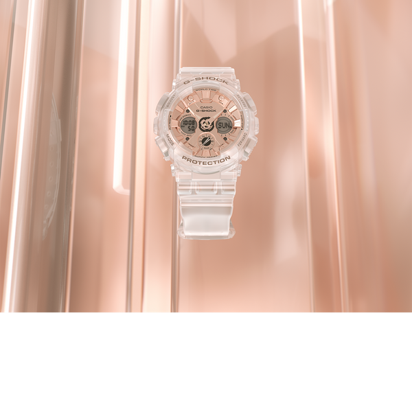 G-Shock Women Transparent Rose Gold Watches | by Casio